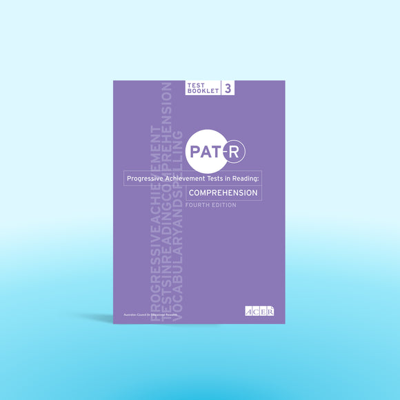 PAT Reading 4th Edition: Comprehension Test Booklet 3 – Australian ...