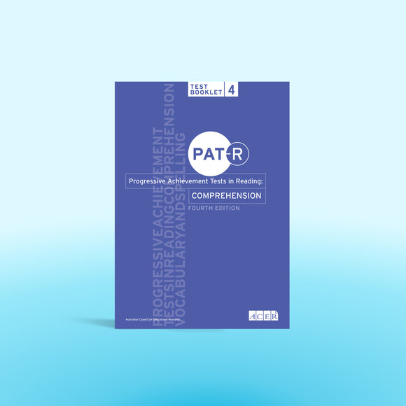 PAT Reading 4th Edition: Comprehension Test Booklet 4 – Australian ...
