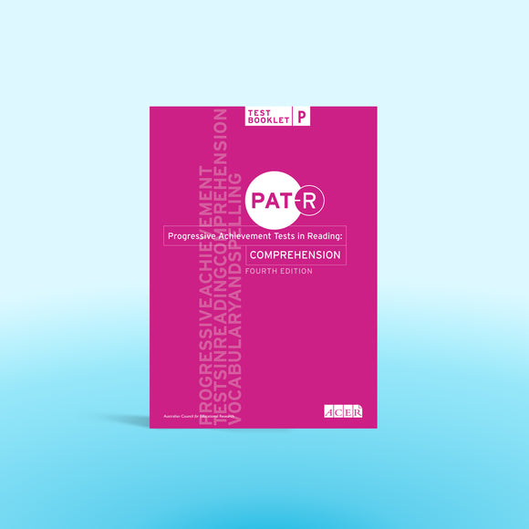 PAT Reading 4th Edition: Comprehension Test Booklet P (PKG 10 ...